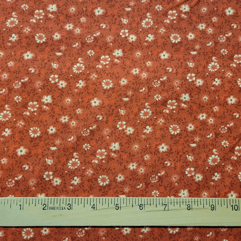 Orange Floral Fabric - Etsy