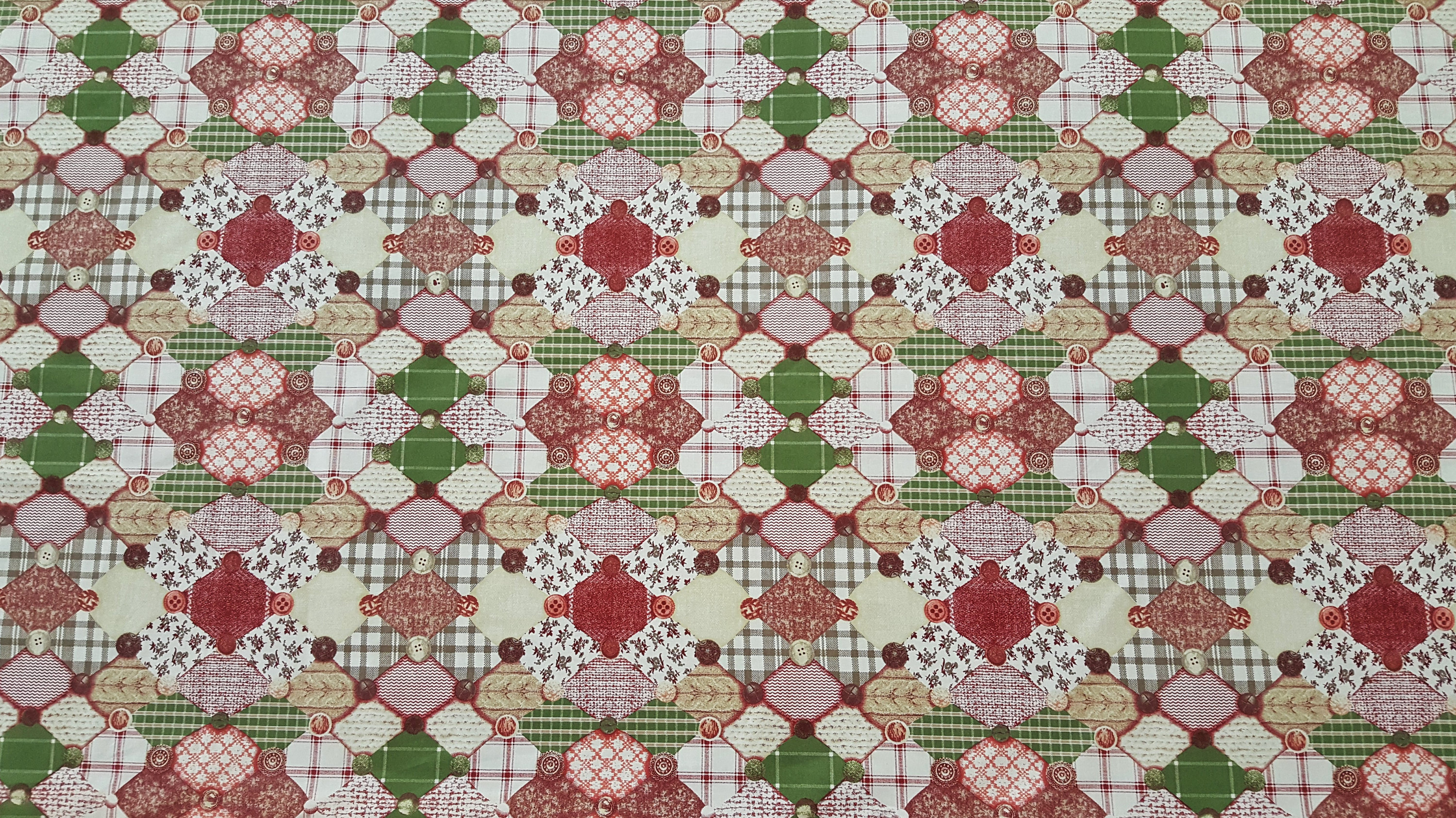 90" Button Bordeaux Cheater's Quilt Fabric - by the Yard - Etsy
