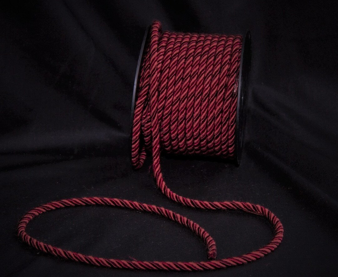 1/4" Burgundy Decorative Cording - 5 Yards - Etsy