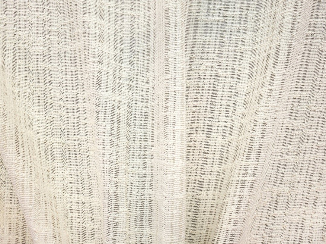 Vintage Drapery Cream Open Weave Stripe Fabric - 6 1/3 Yard Piece - Etsy