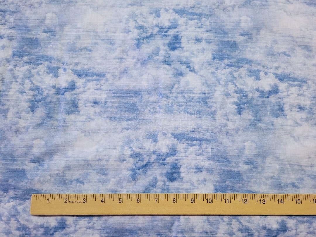 The Land I Love Clouds Sky Print 100% Cotton Fabric - by the Yard - Etsy