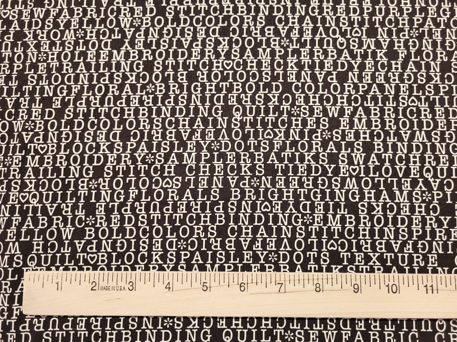 Word Play Print 100% Cotton Fabric - by the Yard - Etsy