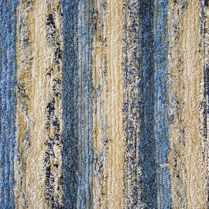 24 X 37 Soldier Blue, Country Blue & Cream U. S. Hand Woven Textured ...