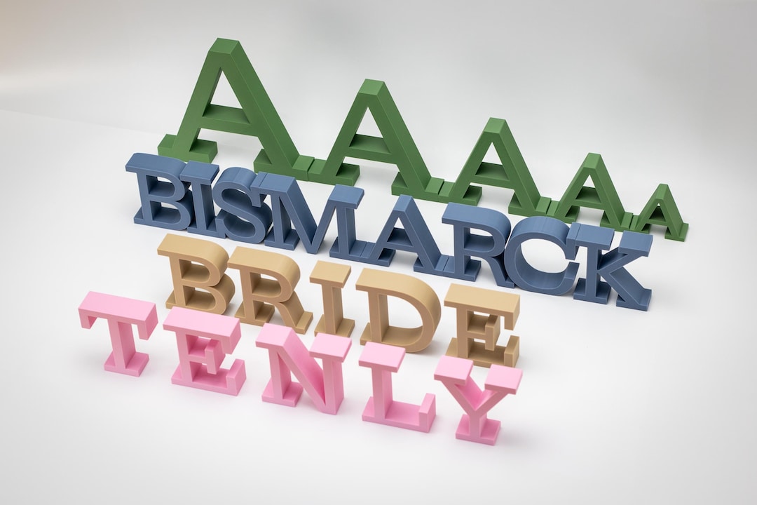 22 Colors | 7 Sizes | Free Standing Letters for Wedding, Nursery, Baby ...