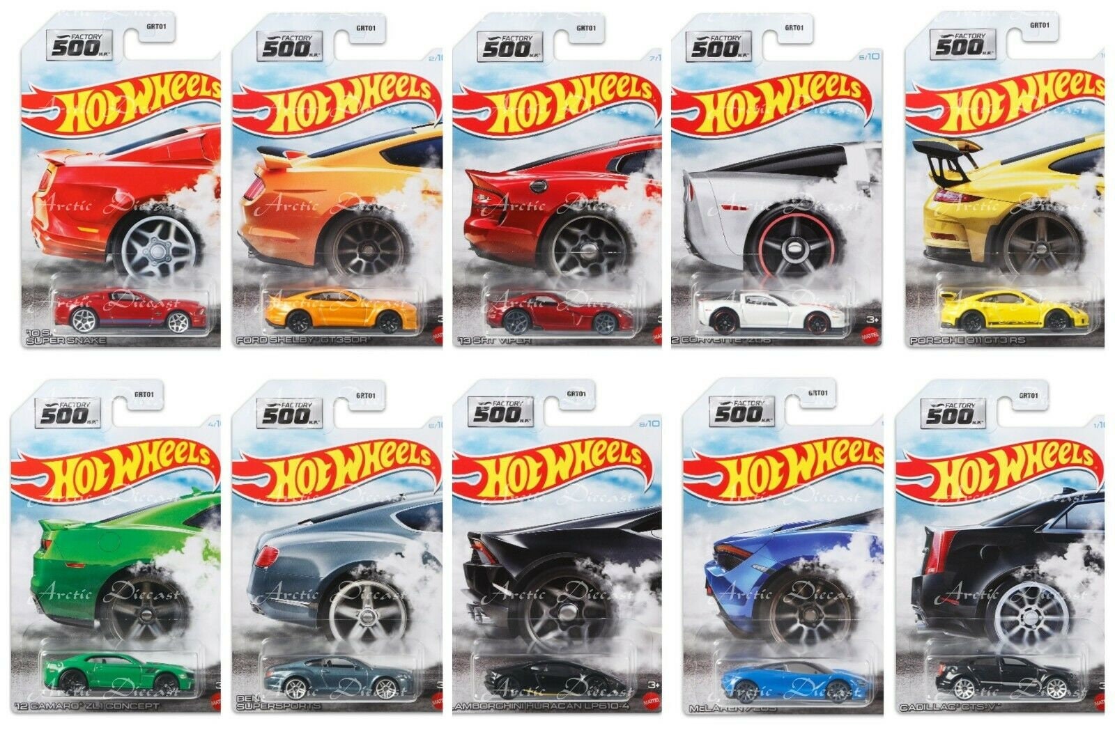 Hot Wheels 2021 Factory 500 HP Juego completo de 10 Exclusivas | Etsy