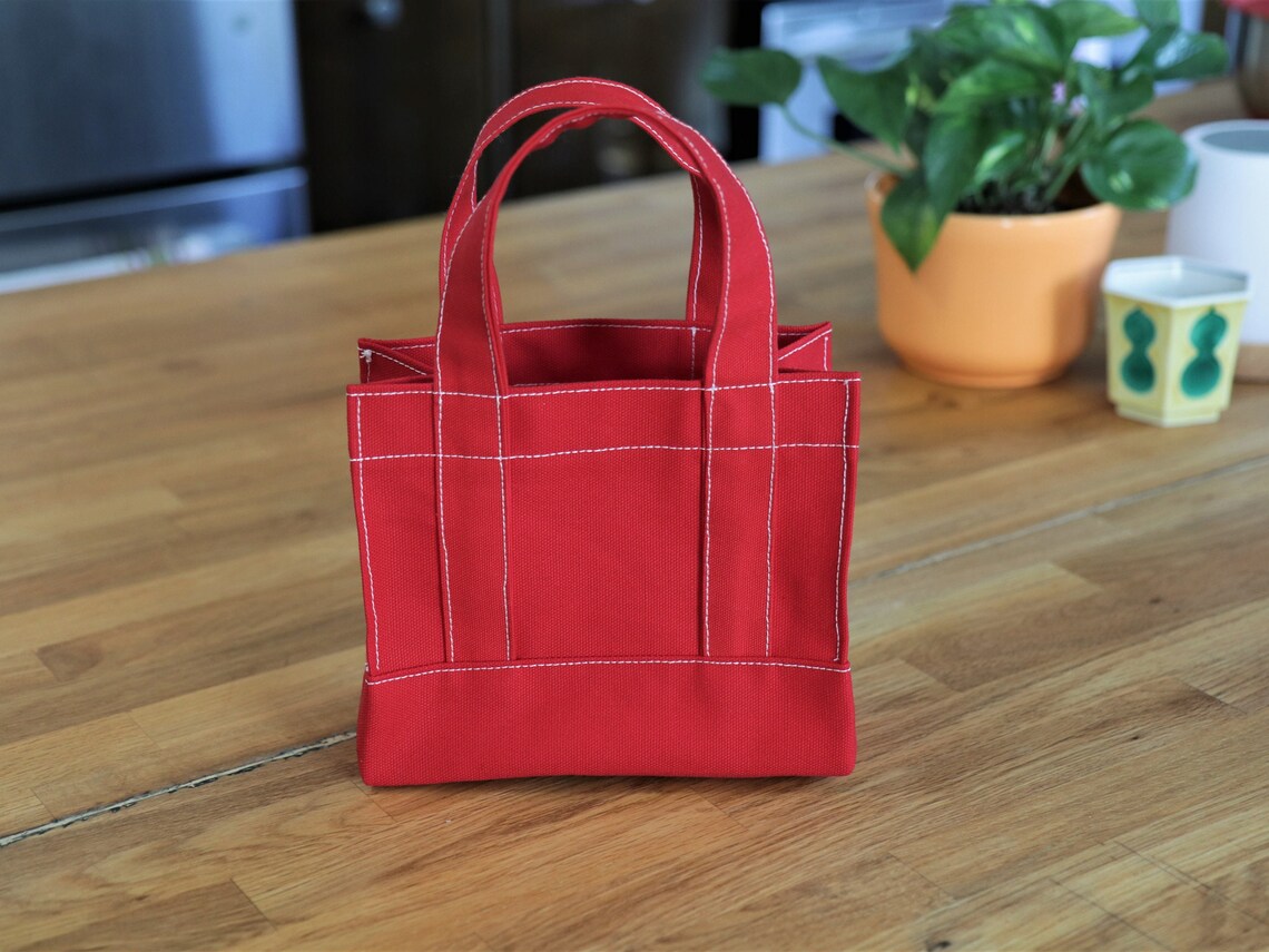 Mini Canvas Tote Bag - Etsy