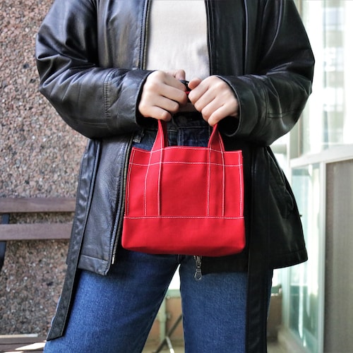 Mini Canvas Tote Bag - Etsy