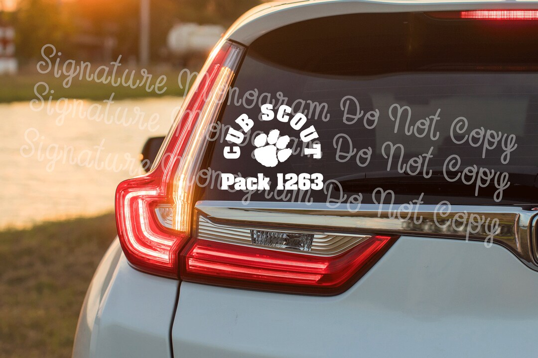 Custom Cub Scout Pack Decal - Etsy