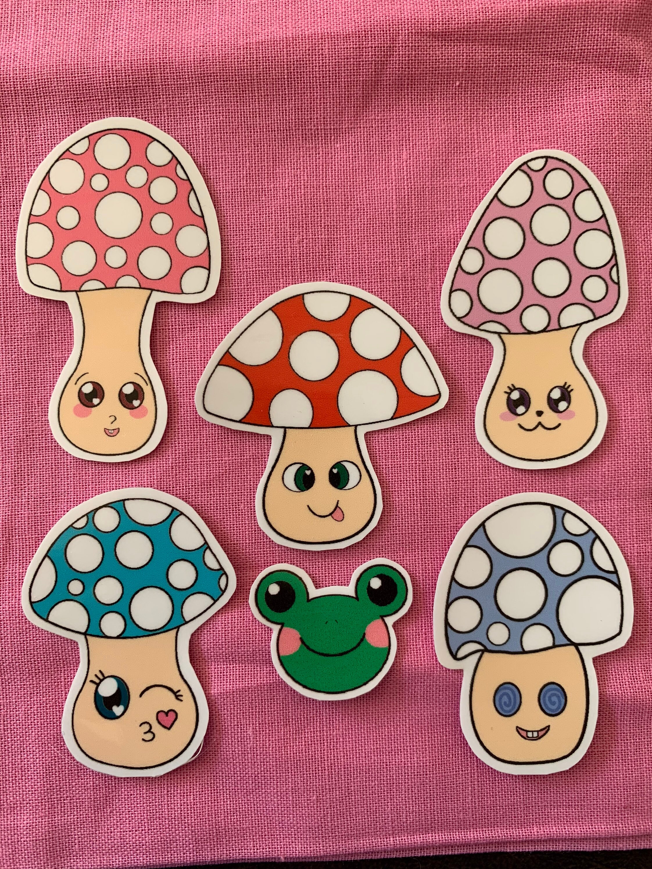 Mush Baby Sticker Collection Emoji Mushrooms - Etsy UK