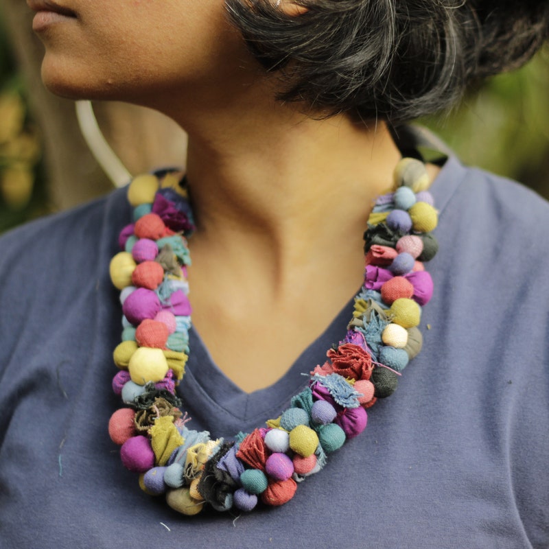 Fabric Necklace - Etsy