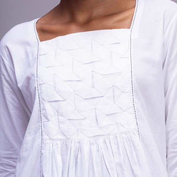 White Tunic Dress - Etsy