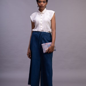 Ivory Sleeveless Tunic With Pin Tucks, Ivory Tunic, Pin Tucks Tunic ...