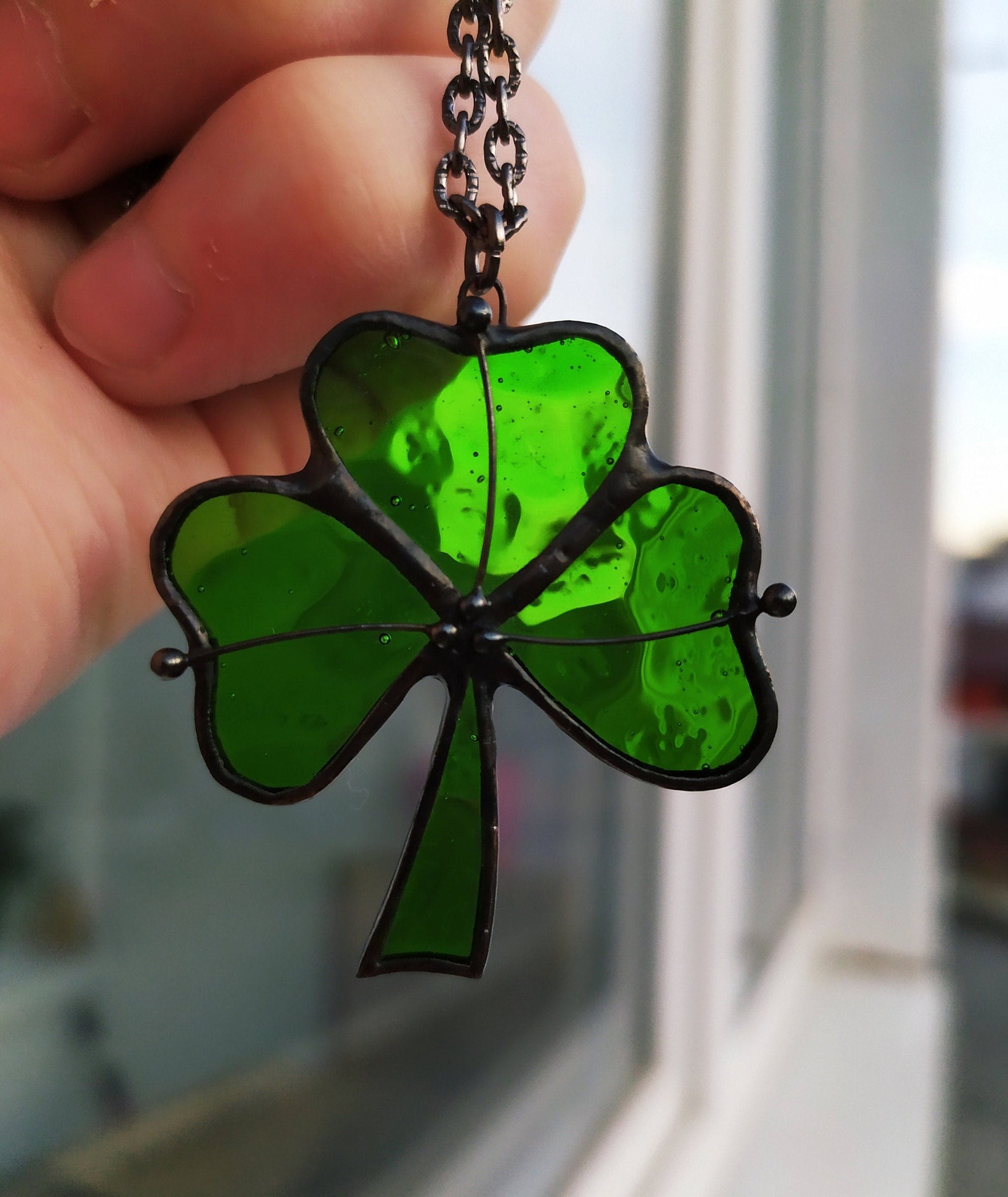 Shamrock Pendant Spring Clover Symbol of Ireland St Patrick - Etsy