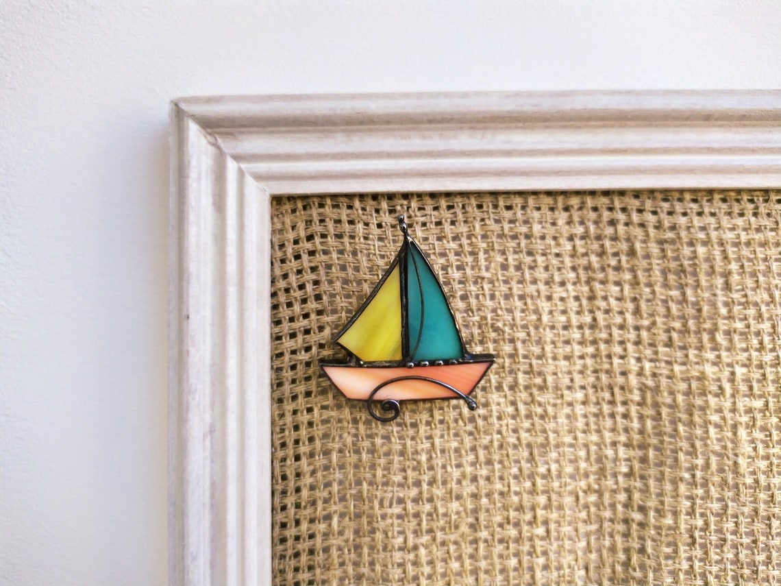 Sailing Boat Pin Nautical Brooch Color Block Jewelry,ship Jewelry ...
