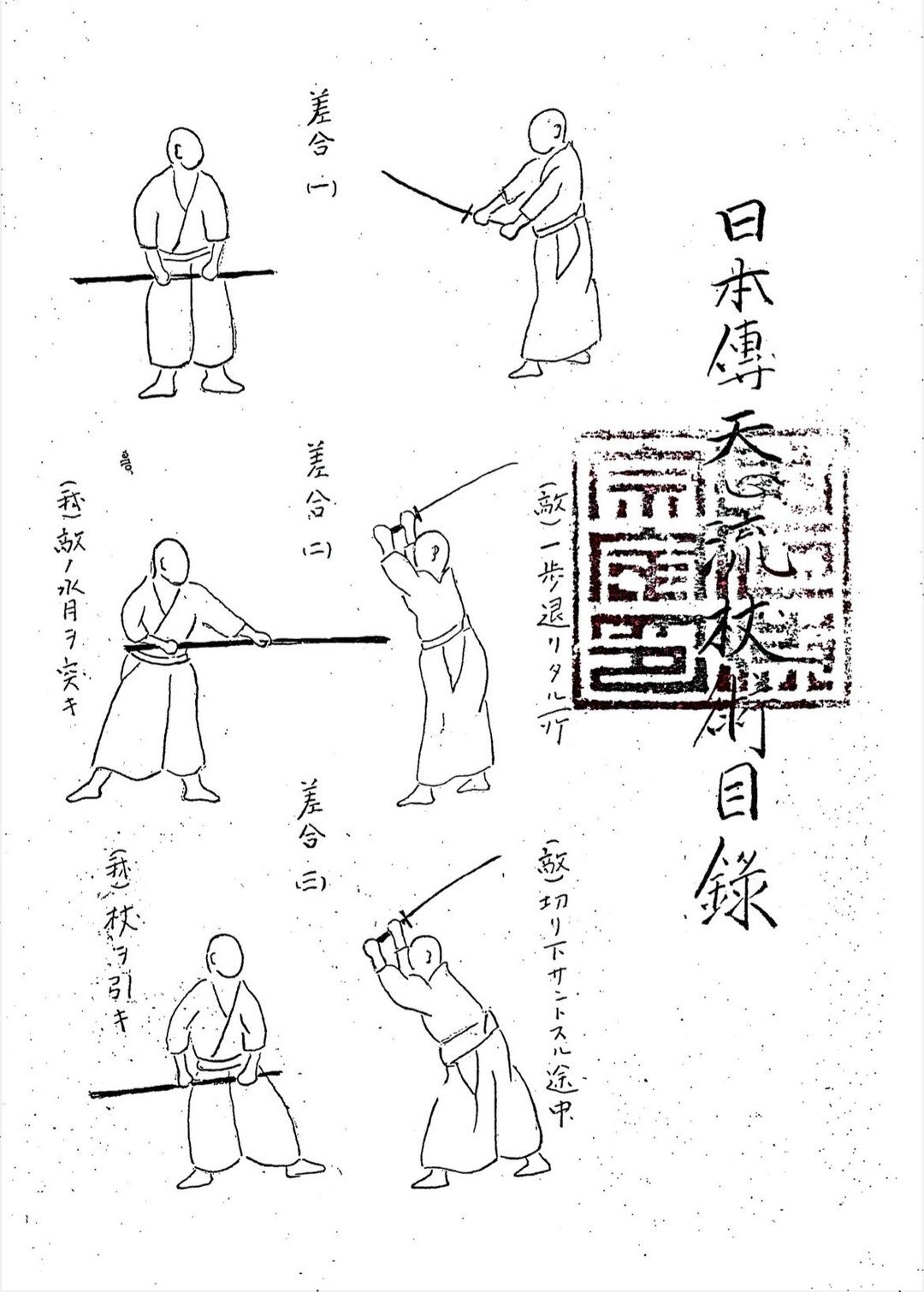 Digital Download - Tenshin Koryu Jojutsu Mokuroku 日本伝天心古流杖術目録 Densho - Etsy