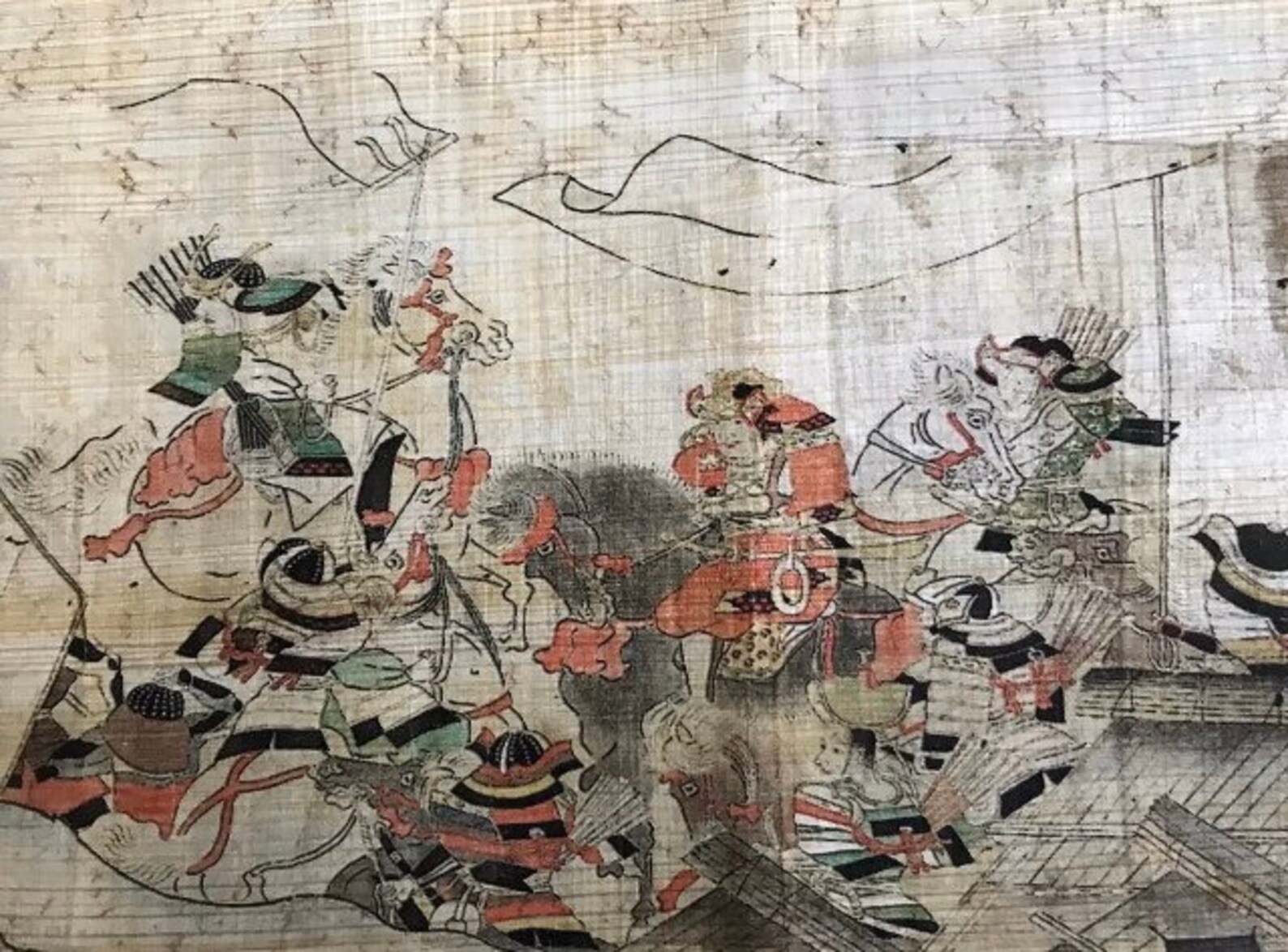 Reproducción de Makimono Genpei Gassen emaki / Rollo de imágenes de la ...