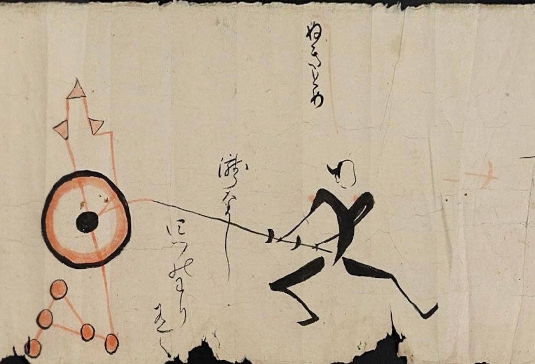 Japanese Edo Era (1603 - 1867) Shinkage Ryu Emaki Illustrated Scroll - Etsy