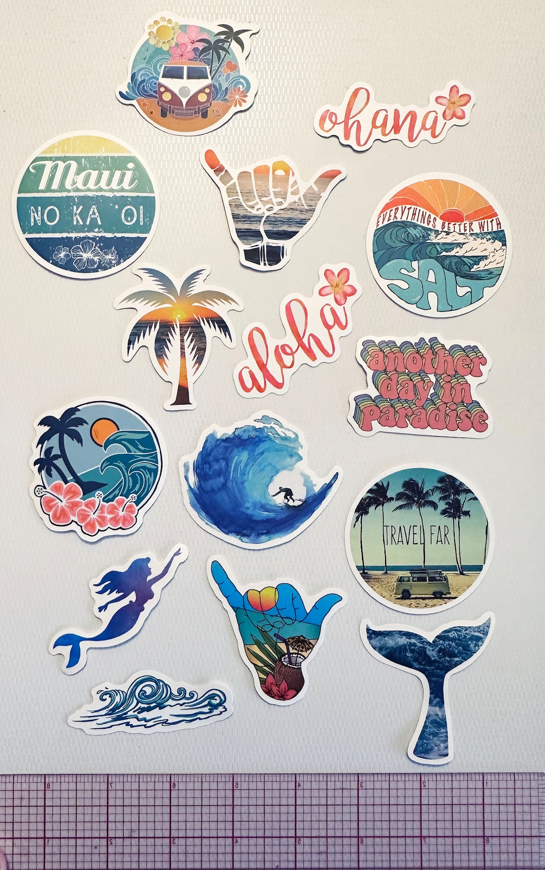 Tropical Hawaii Sticker Set - Etsy