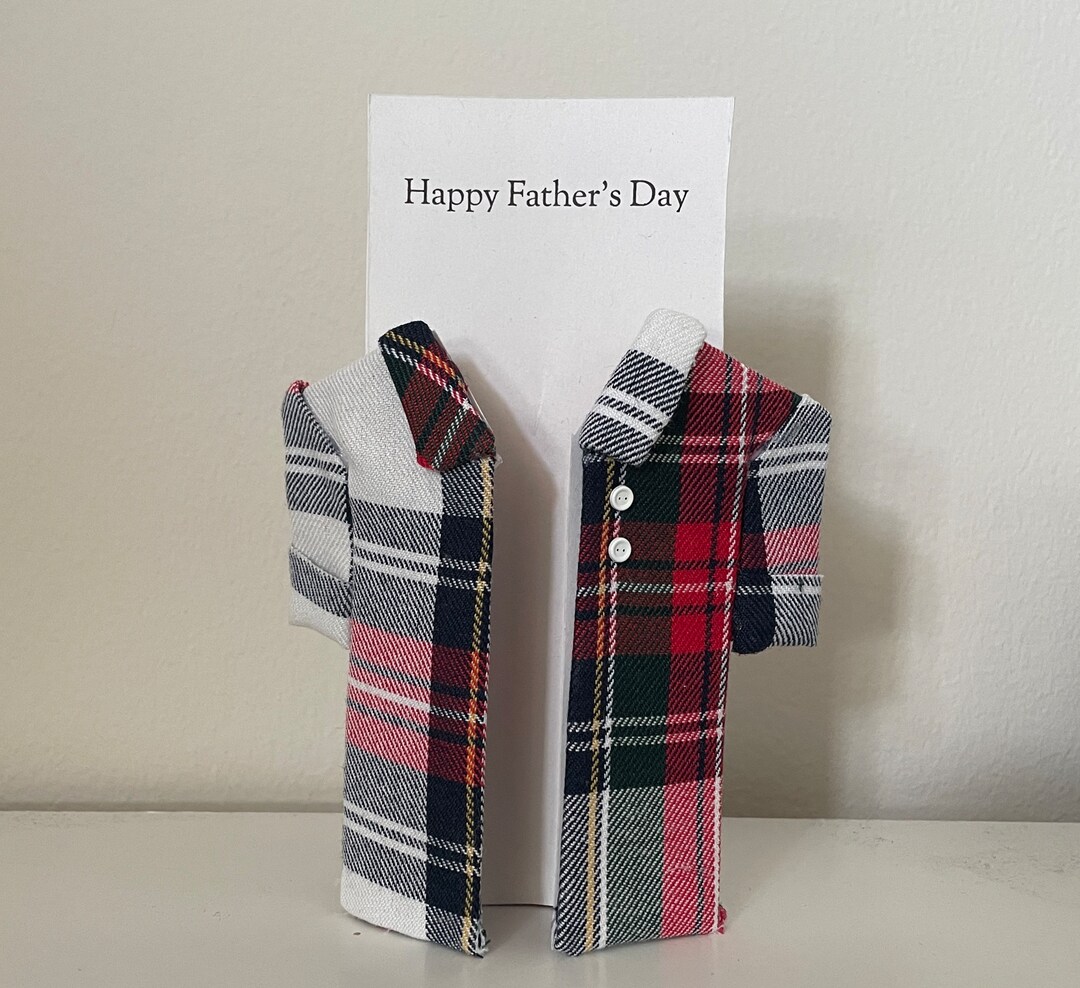 Plaid Shirt Card - Polo Shirt Card for Father Eco-friendly Father's Day ...