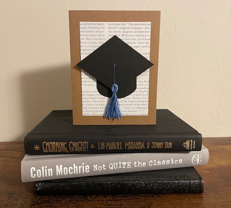 Graduation Cap Card- Con-grad-ulations Card for Student, Eco-friendly ...