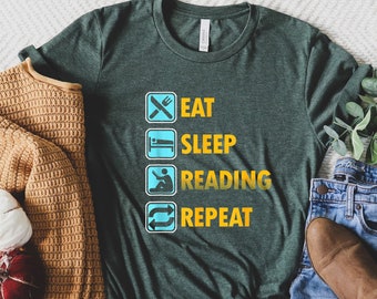 Eat Sleep Read Repeat - Etsy