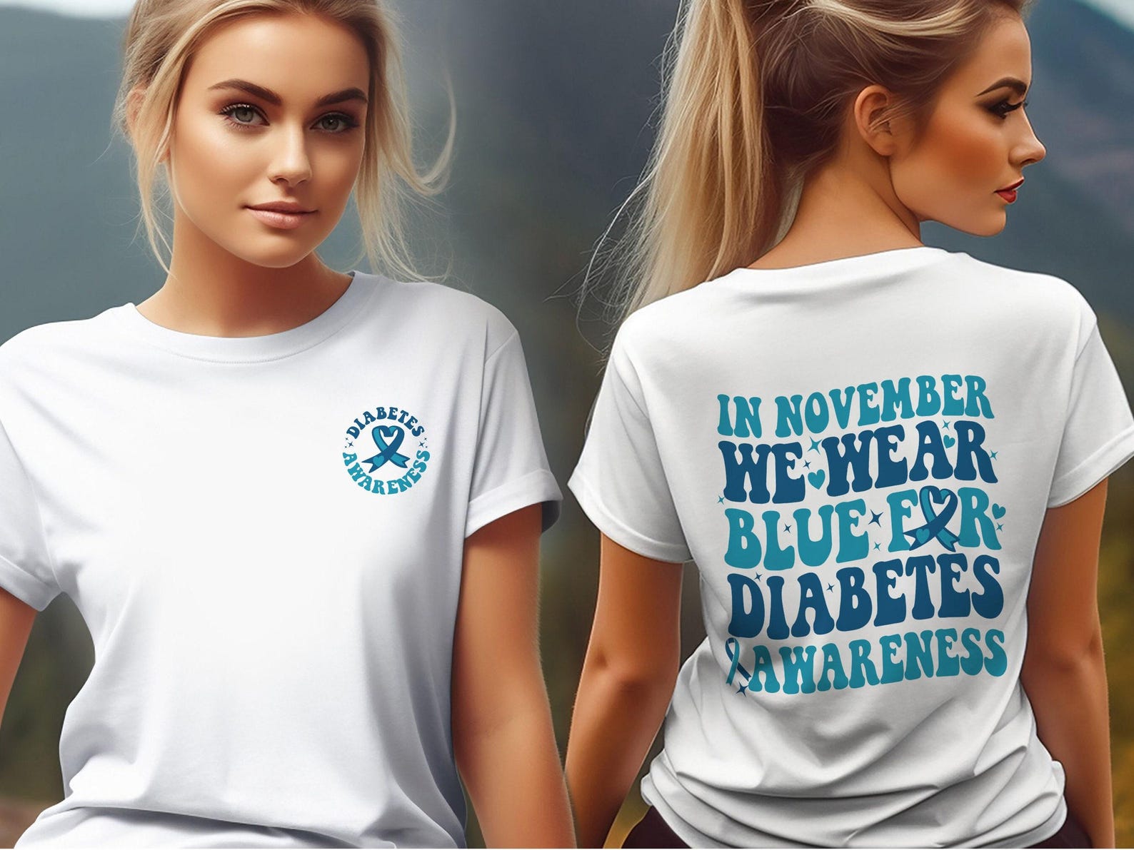 In November We Wear Blue for Diabetes Awareness Shirt, Diabetes Month ...