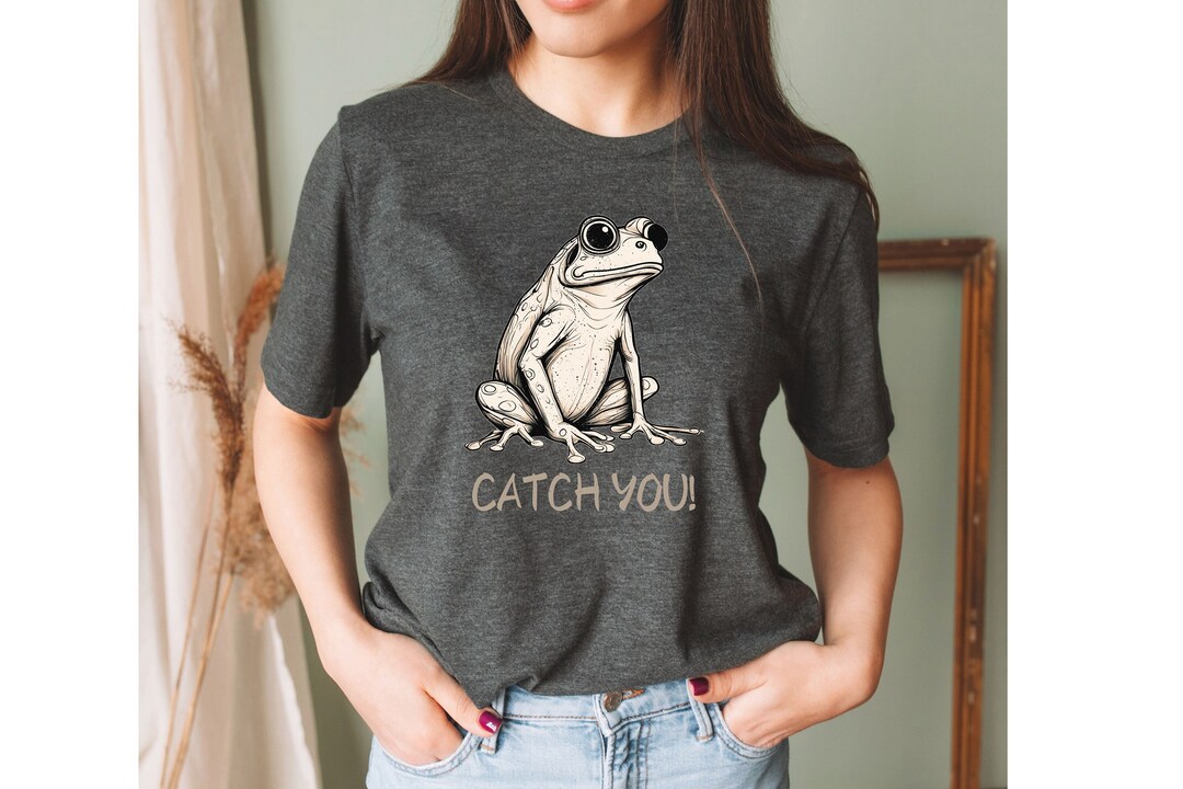 Funny Frog Shirt, Retro Frog Shirt, Funny Frog Graphic Tee, Catch You ...