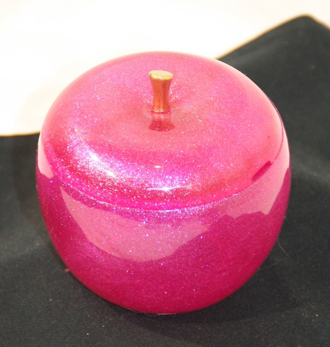 Handmade Resin Apple Jar / Container, Home Decor, Trinket, Teacher ...