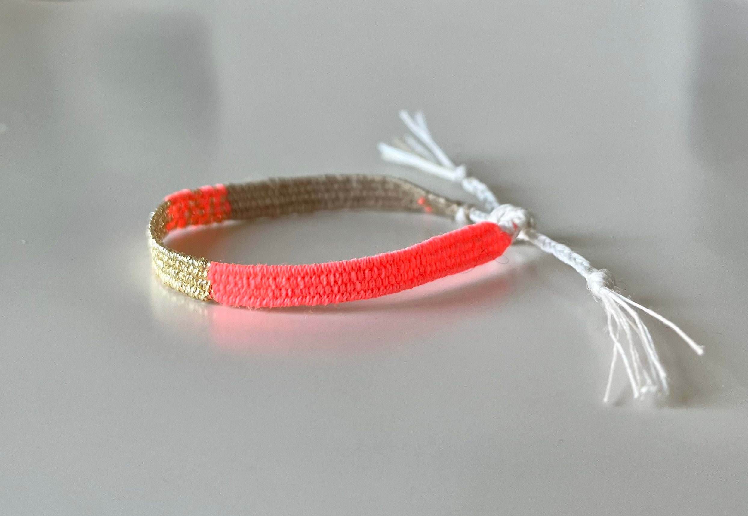 Narrow Woven Boho Bracelet - Etsy