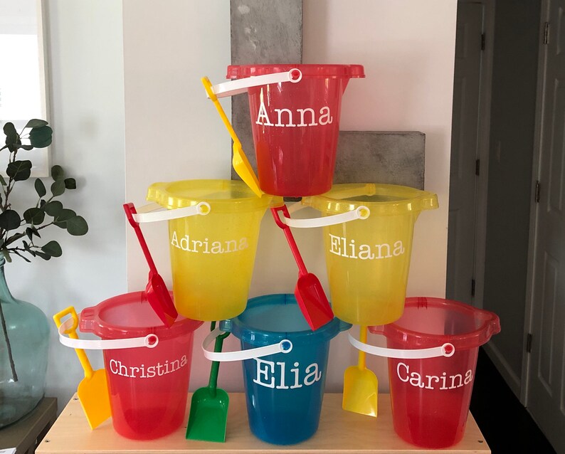 Kids Party Favor Buckets Colorful Shovel and Pail Sets | Etsy