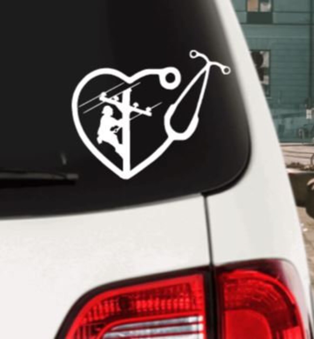 Nurse-lineman Car Decal, Lineman-nurse Truck Decal, Nurse-lineman ...