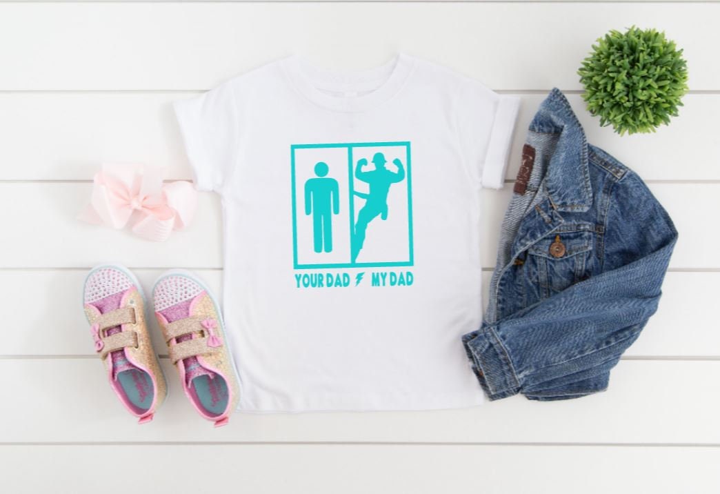 Dad Hero Lineman My Dad V Your Dad Lineman Daughter - Etsy