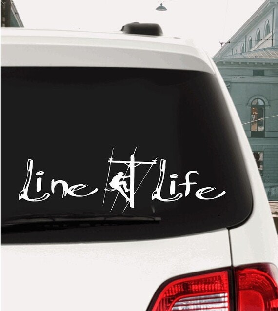 Linelife Car Truck Decal car decal Lineman decal Line Life | Etsy