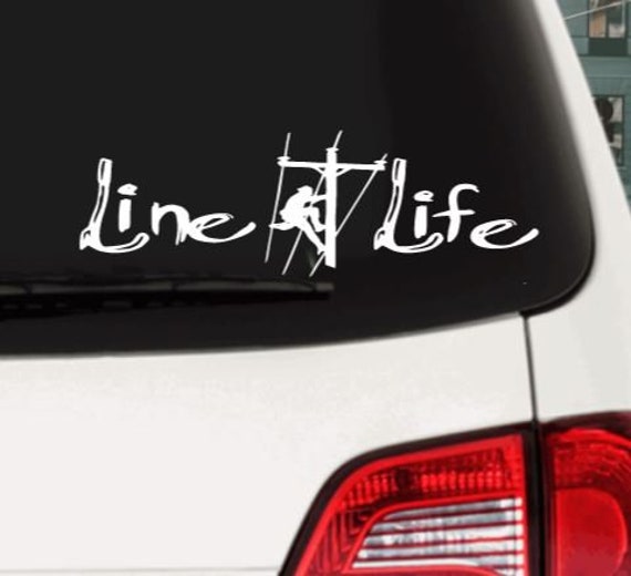 Linelife Car Truck Decal Car Decal Lineman Decal Line Life | Etsy