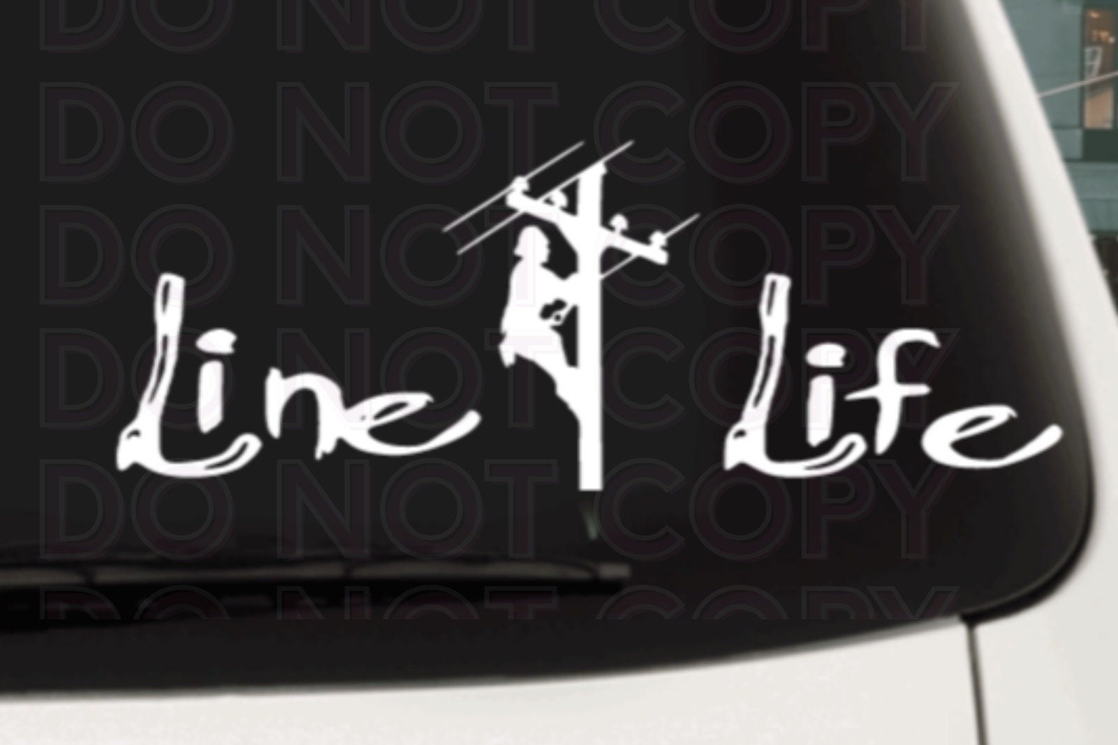 Linelife Car Truck Decal Car Decal Lineman Decal Line Life - Etsy