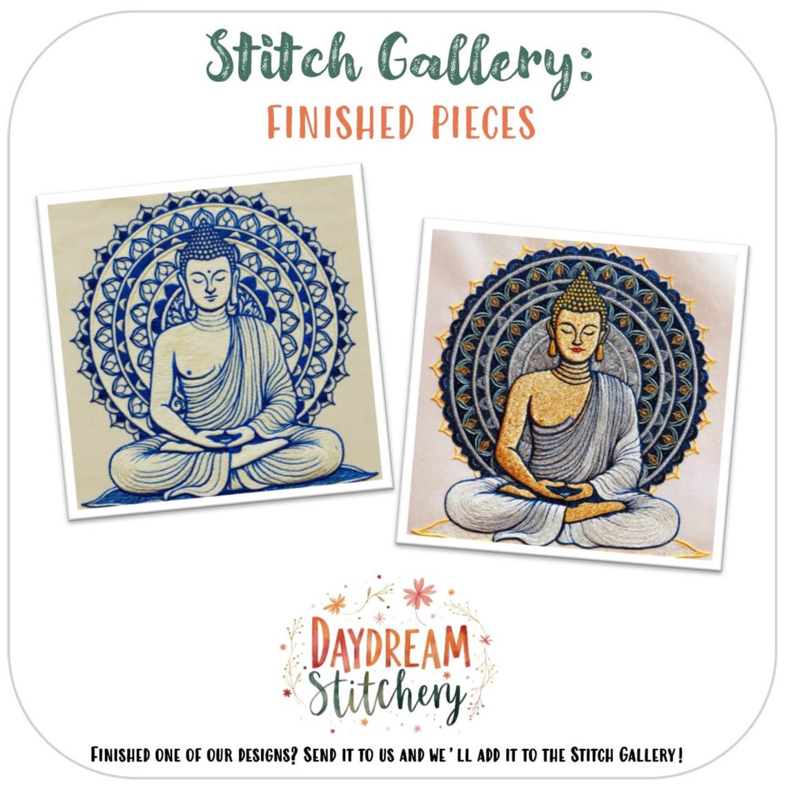Printable Hand Embroidery Pattern: Buddha 1 (PDF Art Design Henna Boho ...
