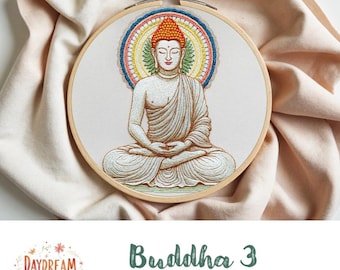 Printable Hand Embroidery Pattern: Buddha 1 (PDF Art Design Henna Boho ...