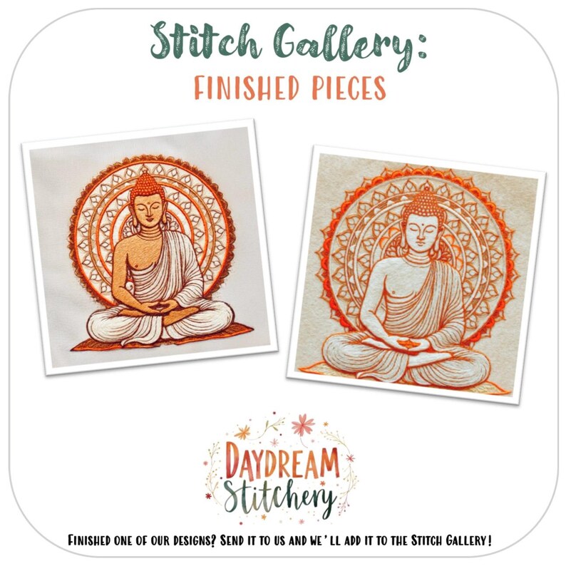 Printable Hand Embroidery Pattern: Buddha 1 (PDF Art Design Henna Boho ...