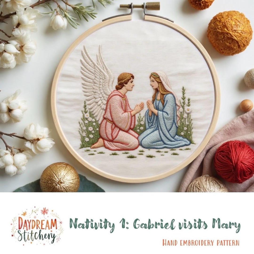 Hand Embroidery Pattern: Nativity 1 (PDF Art Design Christ Jesus Wise ...