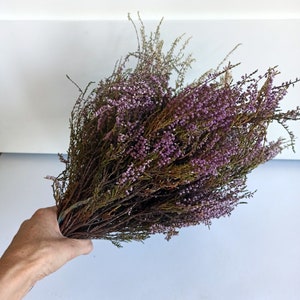 Heatherr Bouquet / Dried Heather / Dried Flower Bouquet / Heather Bunch ...