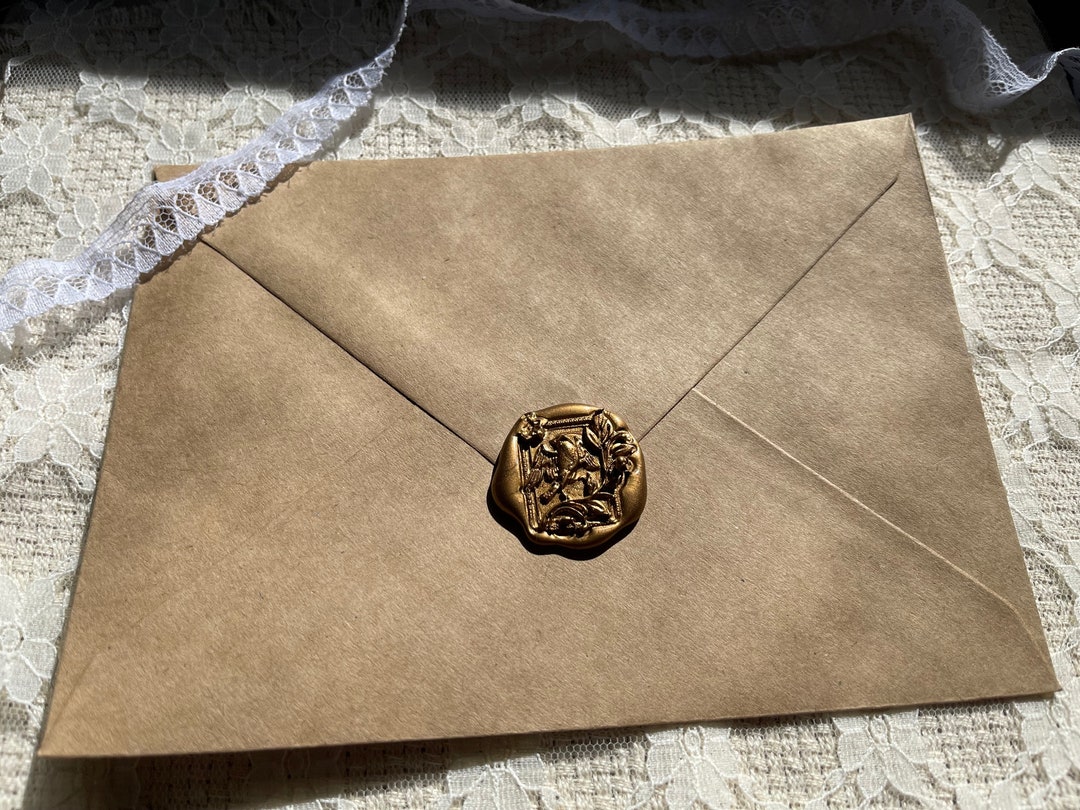 Bird Vintage Postage Stamp Self-adhesive Wax Seals / Wax Seal / Wedding ...