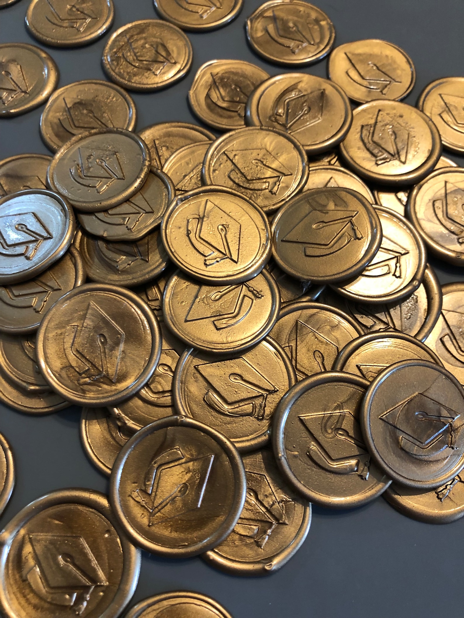 Grad Cap Self Adhesive Wax Seals /graduation Cap Wax Seal / Graduation ...