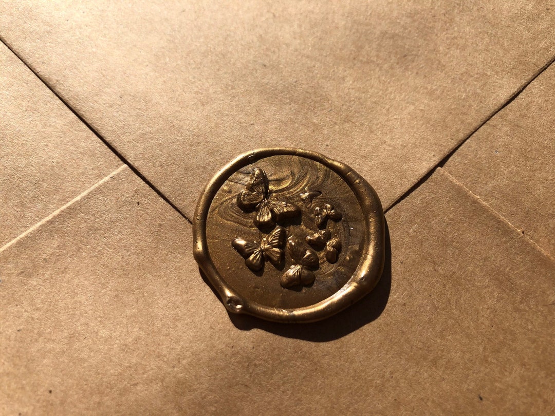 Butterflies Self Adhesive Wax Seals / Wax Seal / Wedding Invitation ...