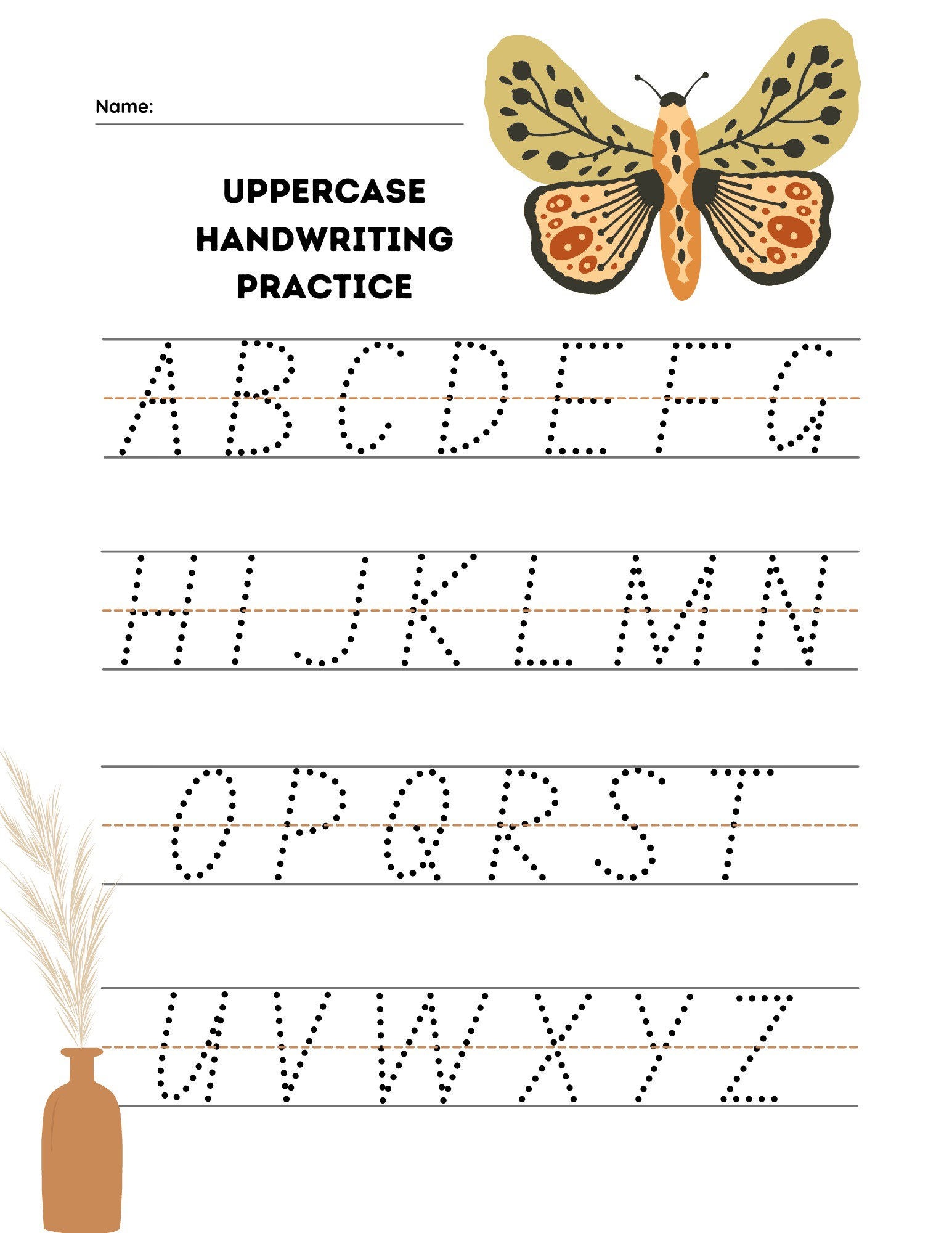 Learn to Print, Pre-k Activity, Printable Toddler Activity Book, Learn ...