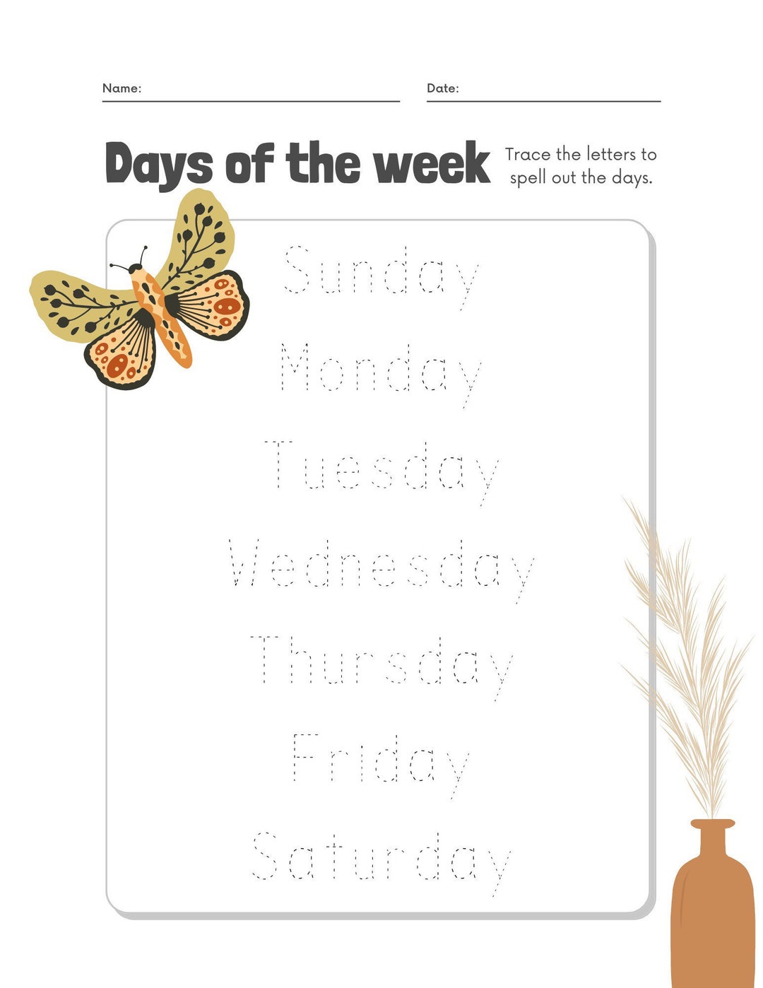 Learn to Print, Pre-k Activity, Printable Toddler Activity Book, Learn ...