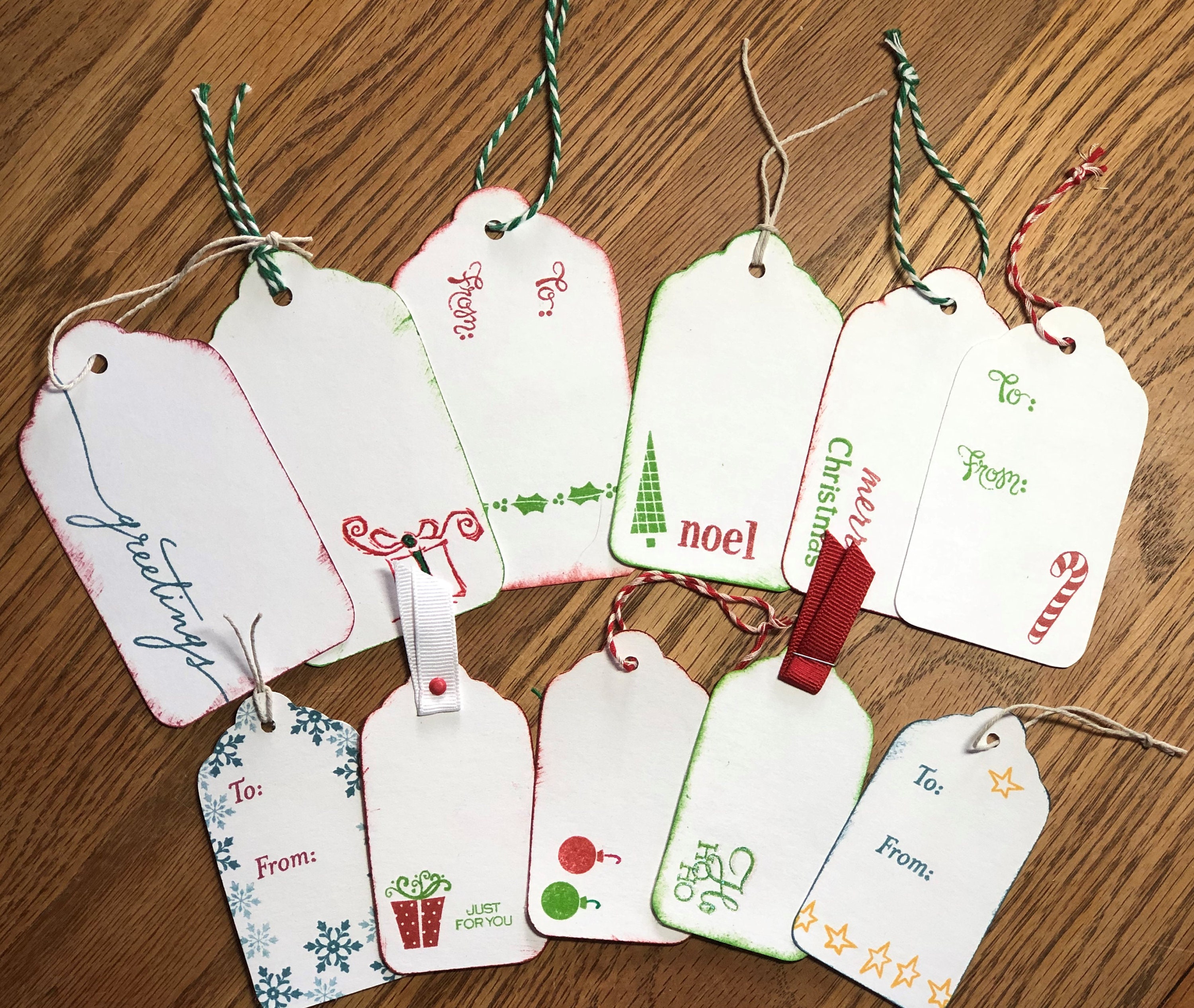 Handmade Christmas Tags Lot 2 - Etsy