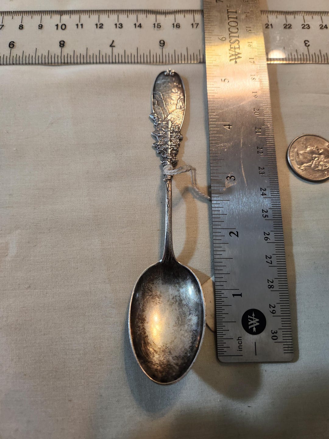 1901 Fly Fishing Sterling Silver Teaspoon - Etsy