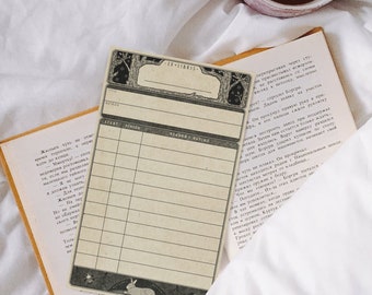 Printable Personal Library Pocket Card Library Stamp Card Pocket Card ...