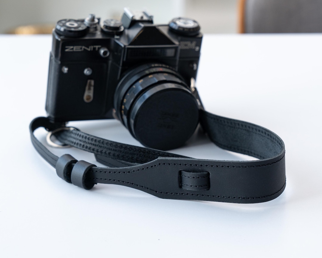 Engraved Leather Camera Wrist Strap, Custom Photographer Gift ...