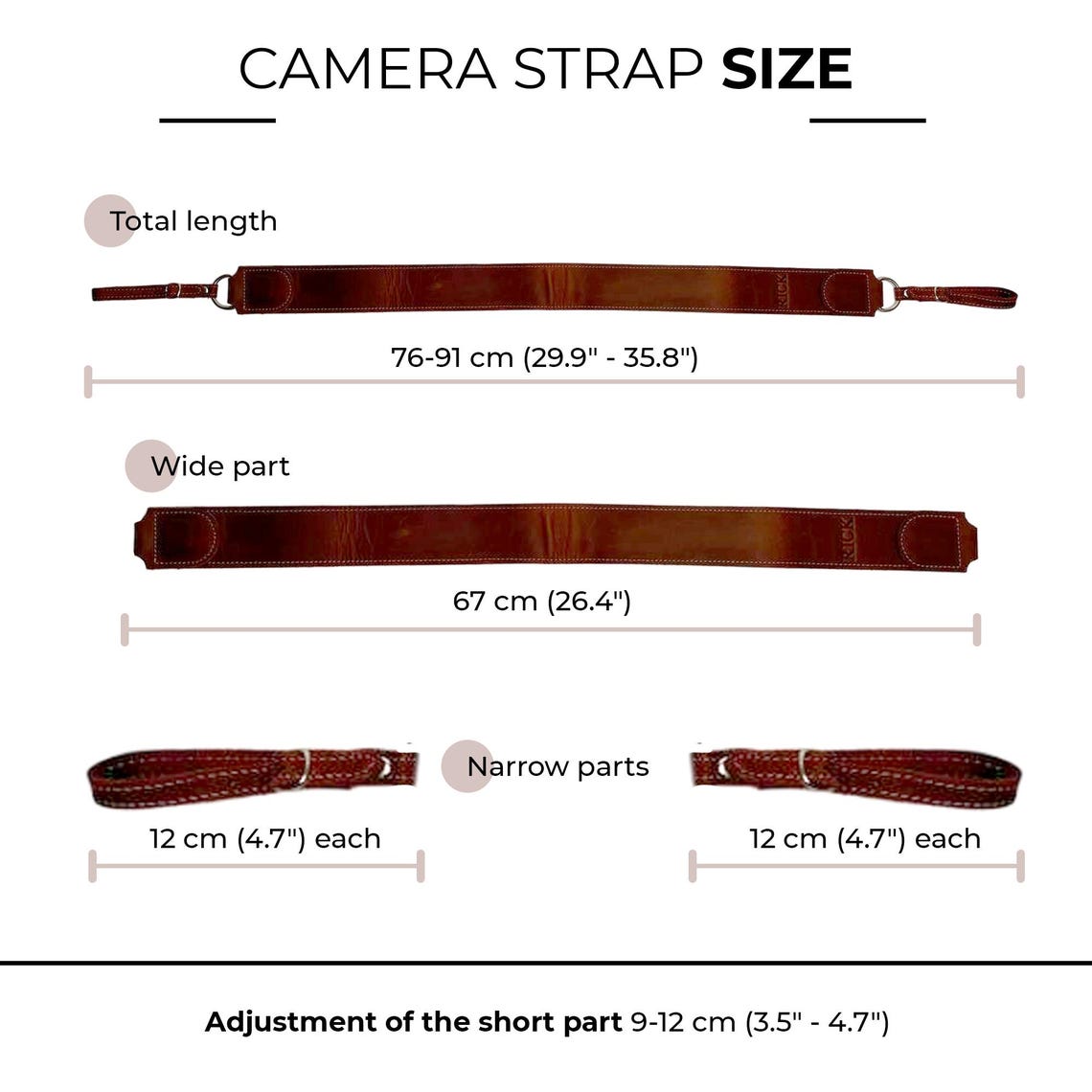 Personalized Leather Neck Camera Strap, Custom Photographer Gift ...